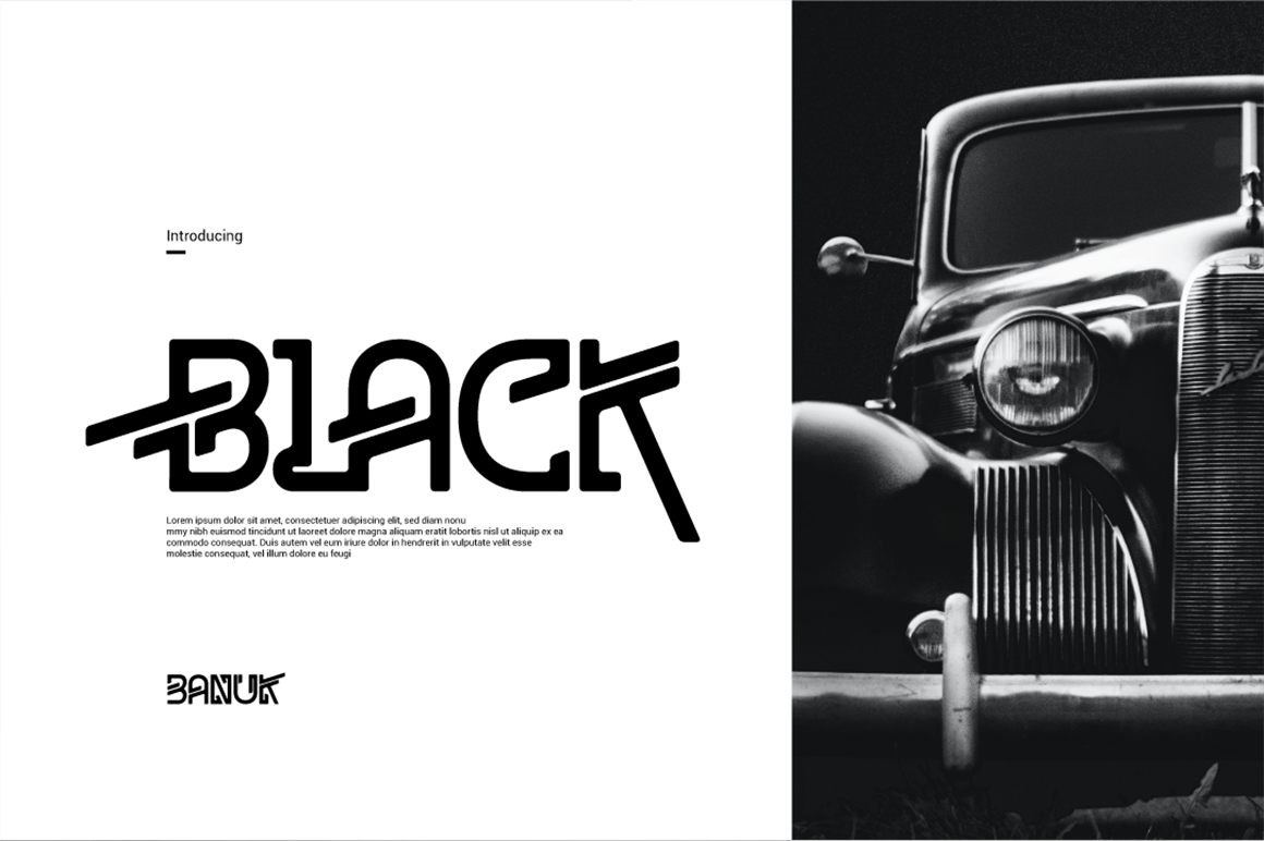 Banuk Techno Font